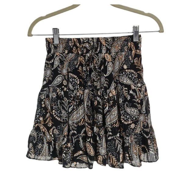 Sky To Moon | Skirts | Sky To Moon Floral Chiffon Mini Flare Elastic ...